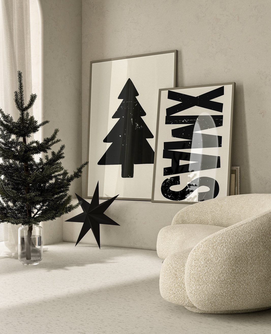 Japandi x Xmas Posters – HUISJEVANSANNE