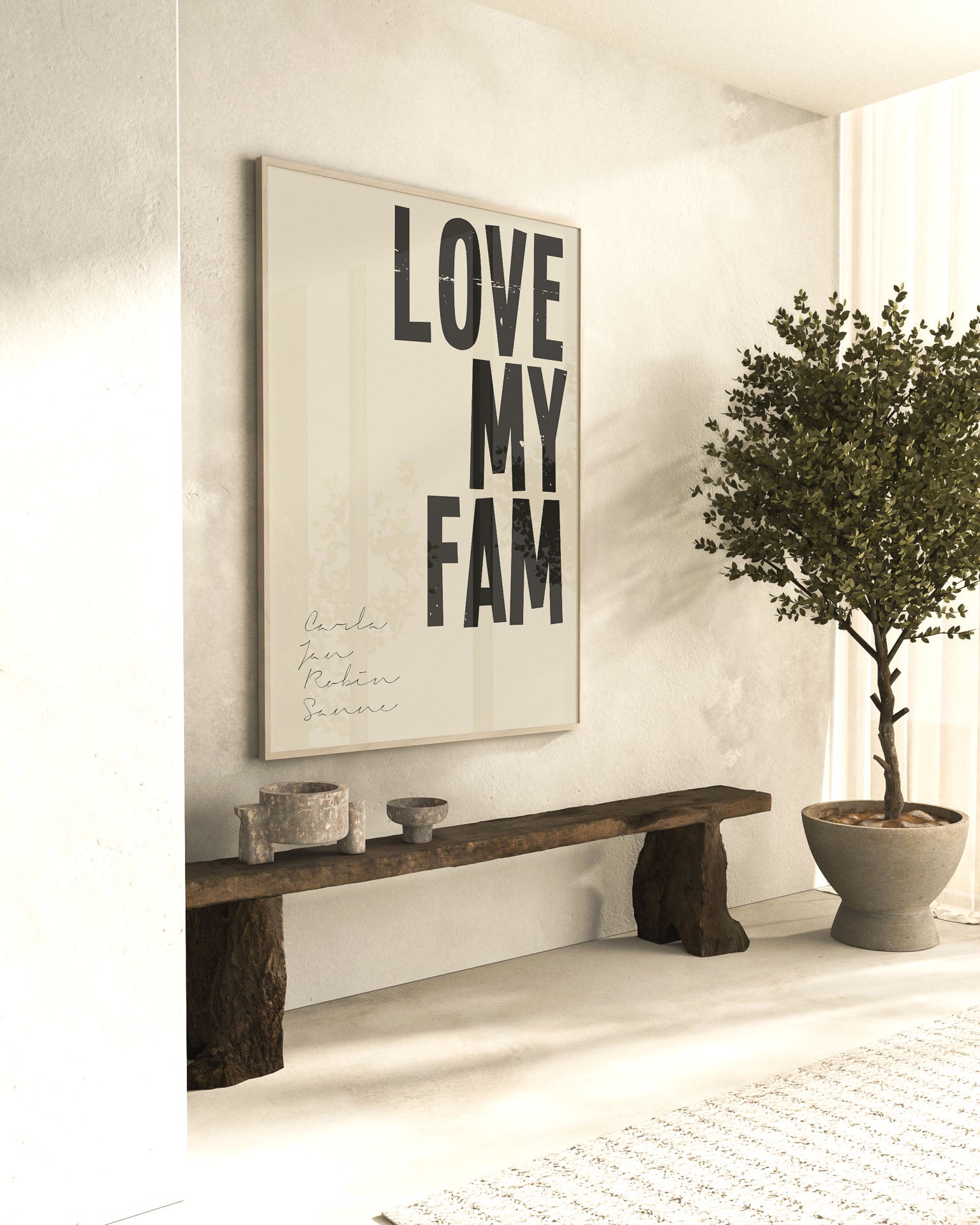 LOVE MY FAM POSTER - – HUISJEVANSANNE